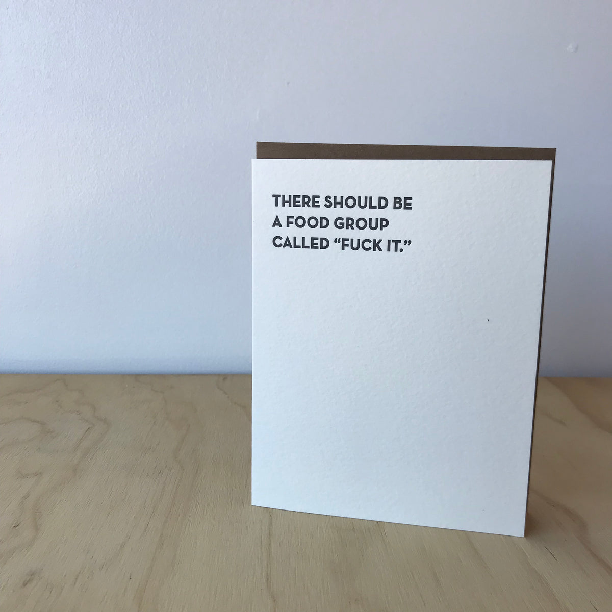 Food Group Letterpress Greeting Card by Sapling Press – Upstate MN