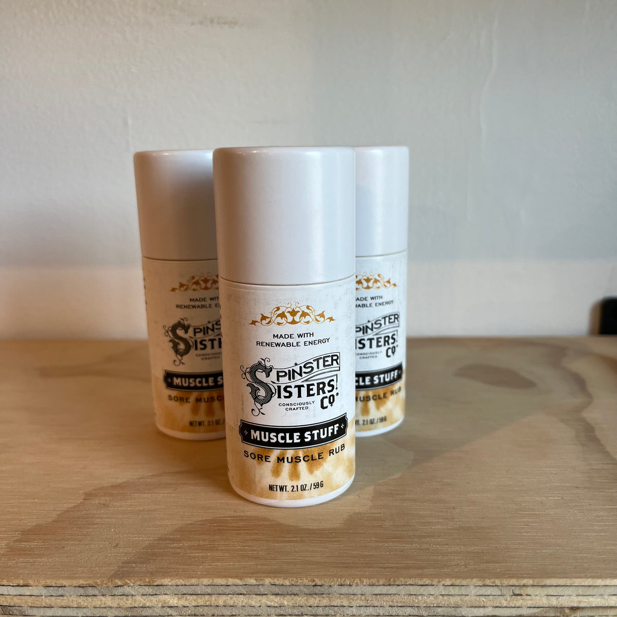 Spinster Sisters Muscle Stuff, Handmade Organic – Upstate MN