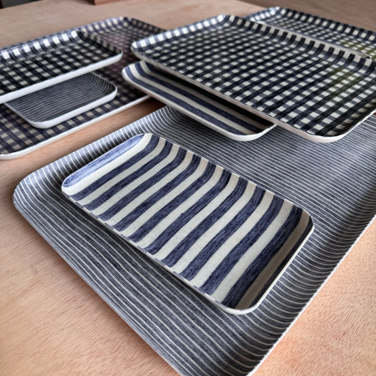 Linen Coated Trays by Fog Linen – Upstate MN