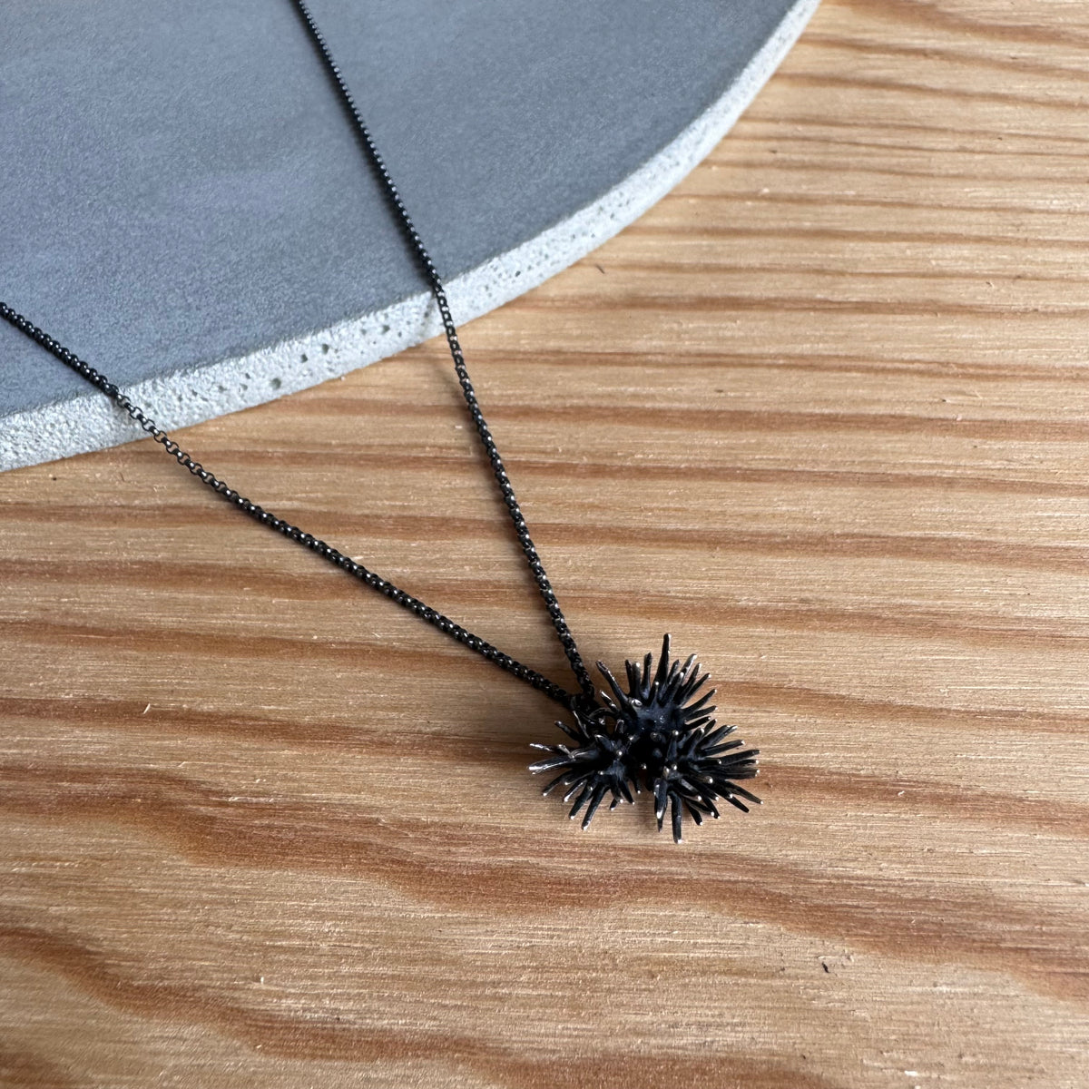 Three Thistle Cluster Necklace by Blackwing Metals – Upstate MN