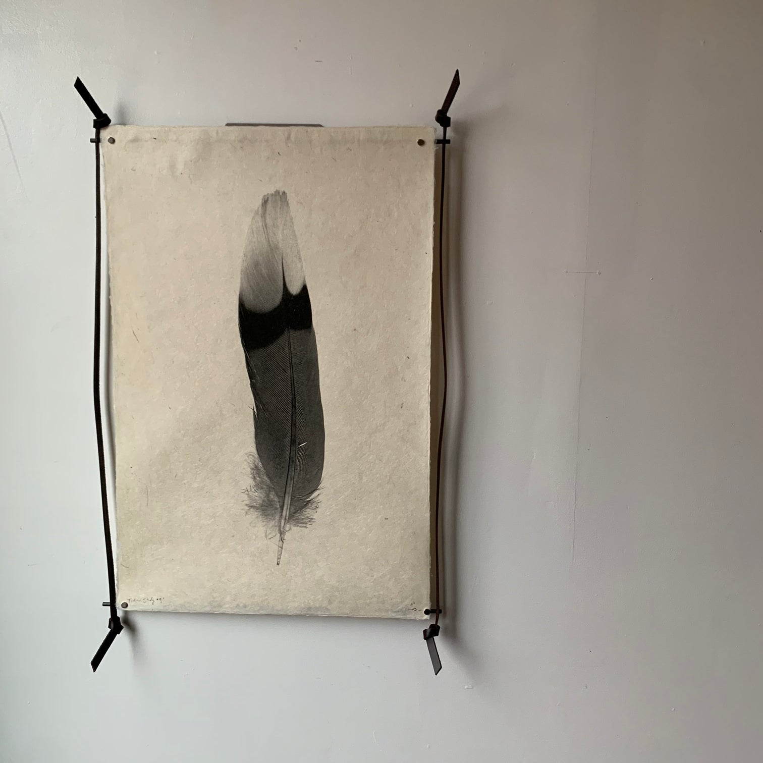 Leather and Steel Frame for Barloga Prints – Upstate MN